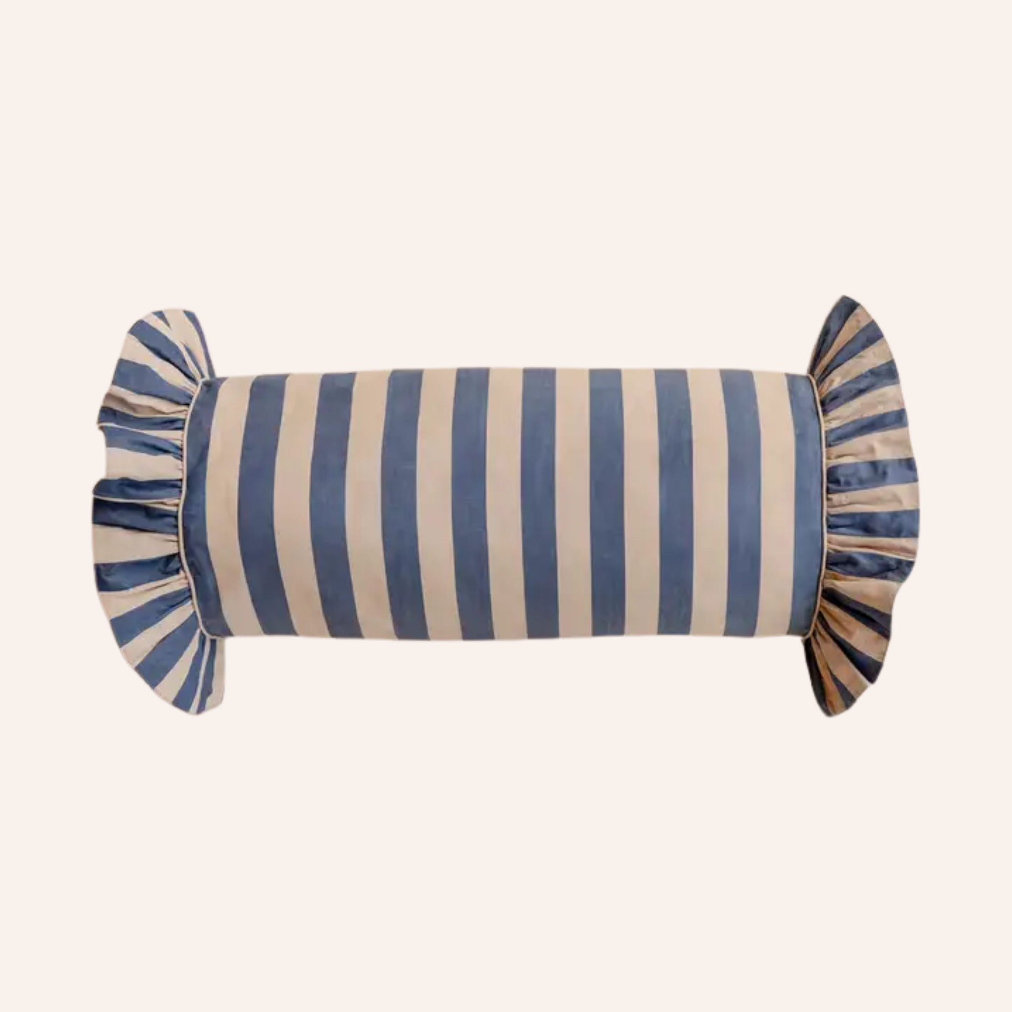Bolster Stripe Cushion, Navy – House Of Fibi