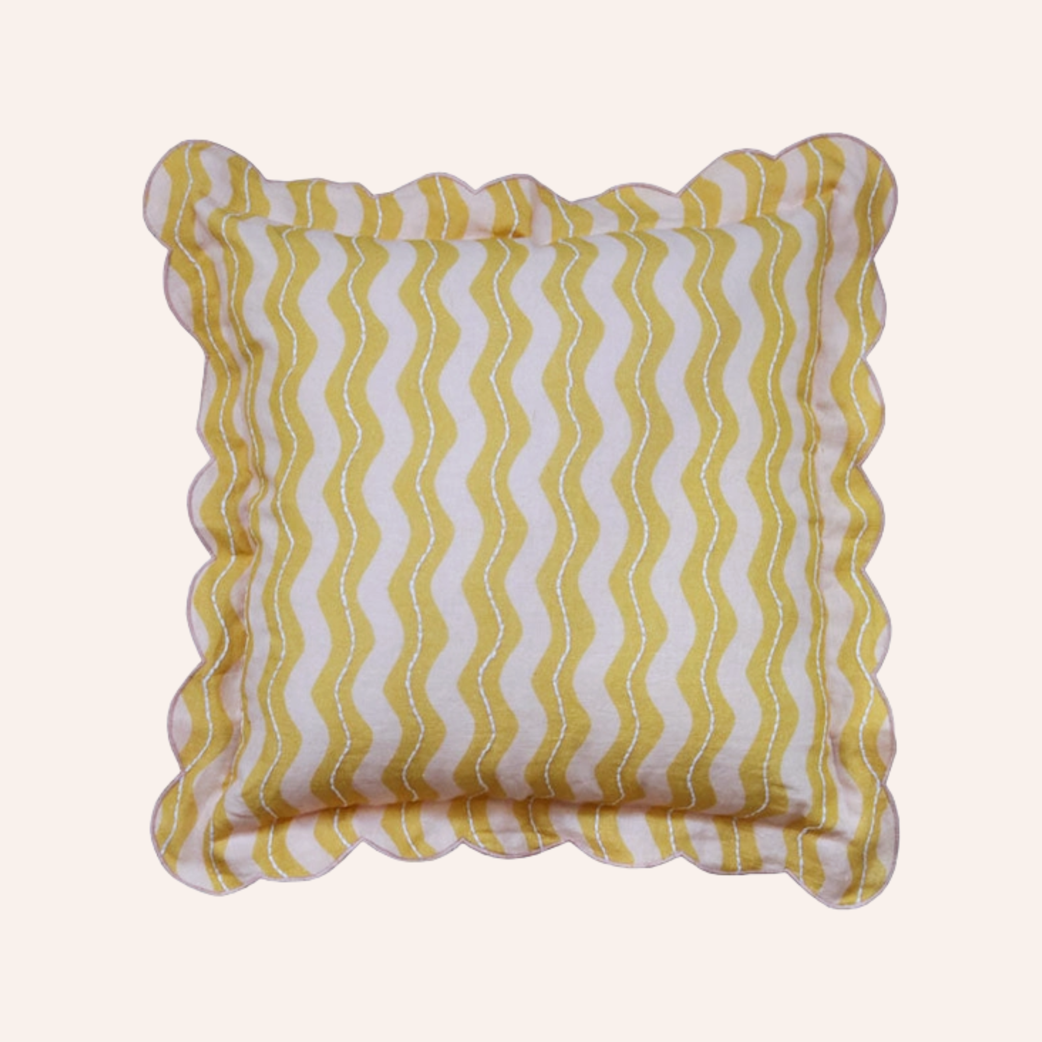 Havana Cushion, Yellow & Pink – House Of Fibi